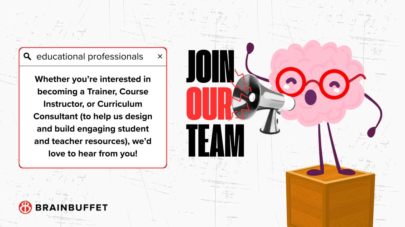 Work with us! – BrainBuffet